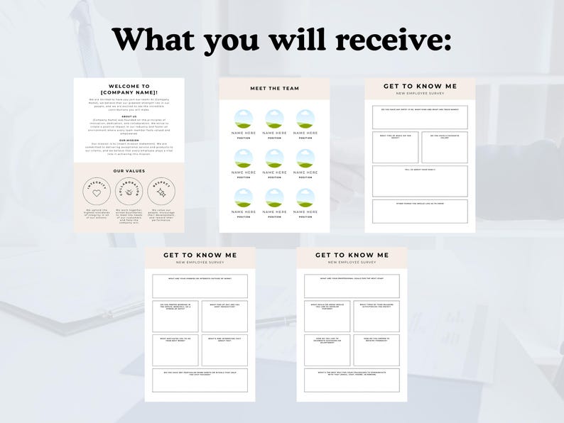 Get to Know Me New Employee | Editable Team Survey | Team Building ...