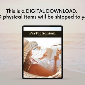 Understanding Perfectionism Worksheets | Perfection Management ...