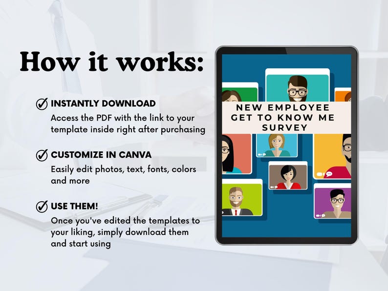 Get to Know Me New Employee | Editable Team Survey | Team Building ...