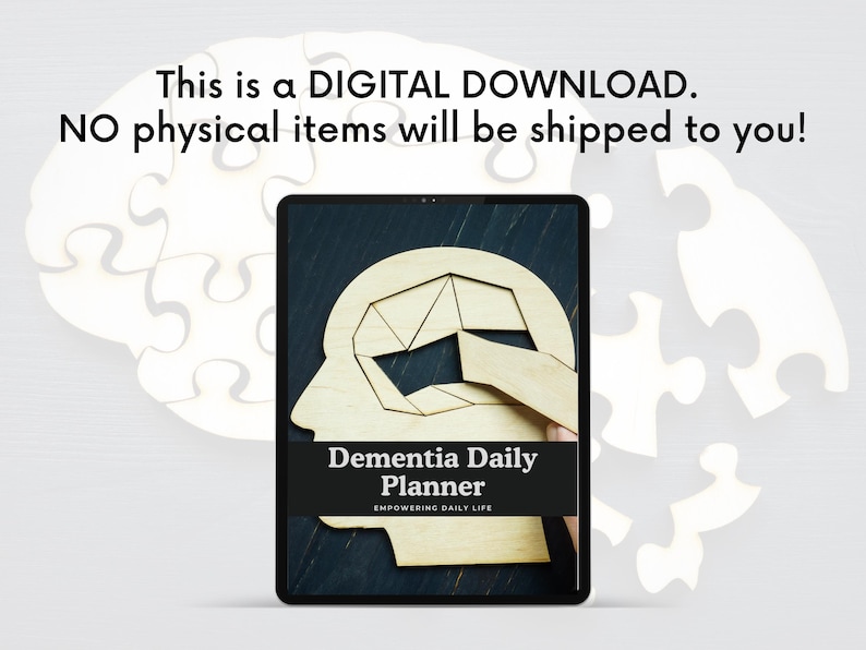 Dementia Daily Planner | Caregiver Resource | Senior Care Plan ...