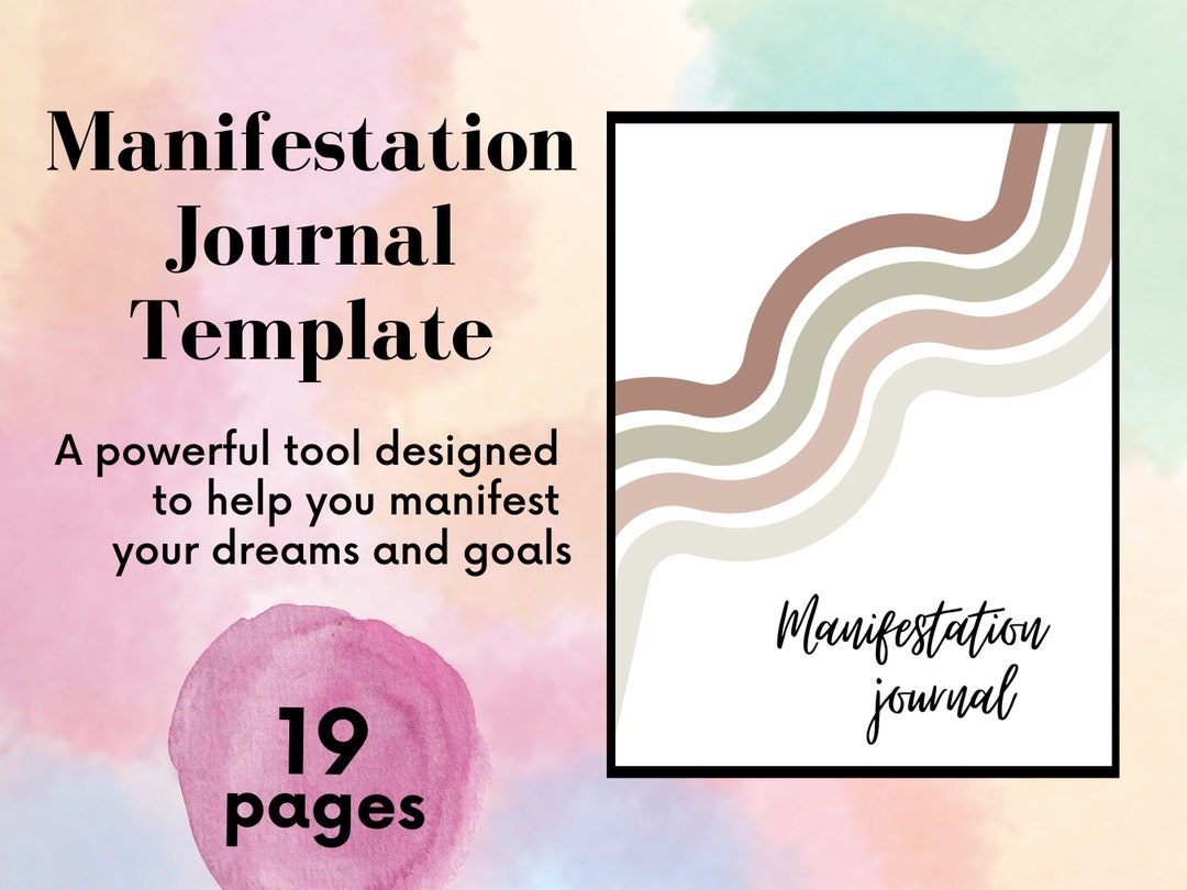 Manifestation Journal Template for Canva Editable - Etsy