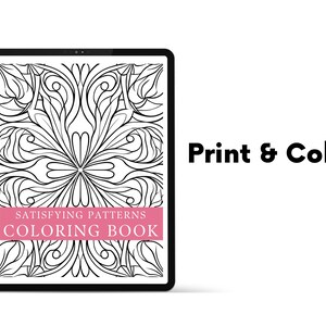 Satisfying Patterns Coloring Book | Relaxing Patterns Coloring Pages ...