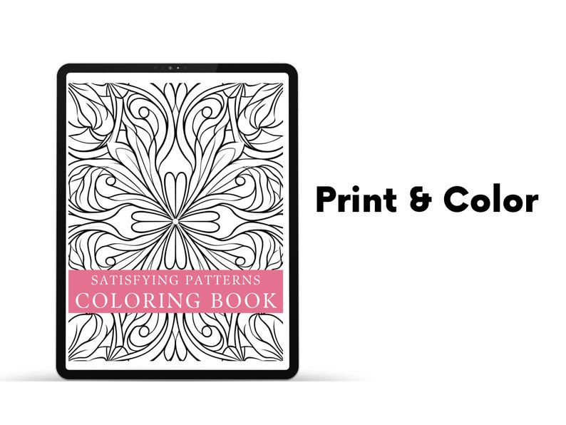 Satisfying Patterns Coloring Book | Relaxing Patterns Coloring Pages ...