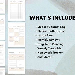 Teacher Planner | Canva Template | Lesson Plan Templates | School ...