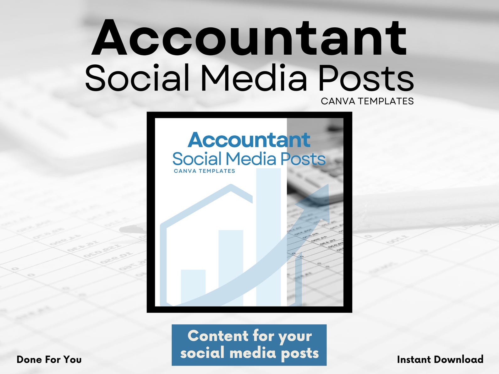 Accountant Instagram Posts Template | Bookkeepers Social Media | CPA ...