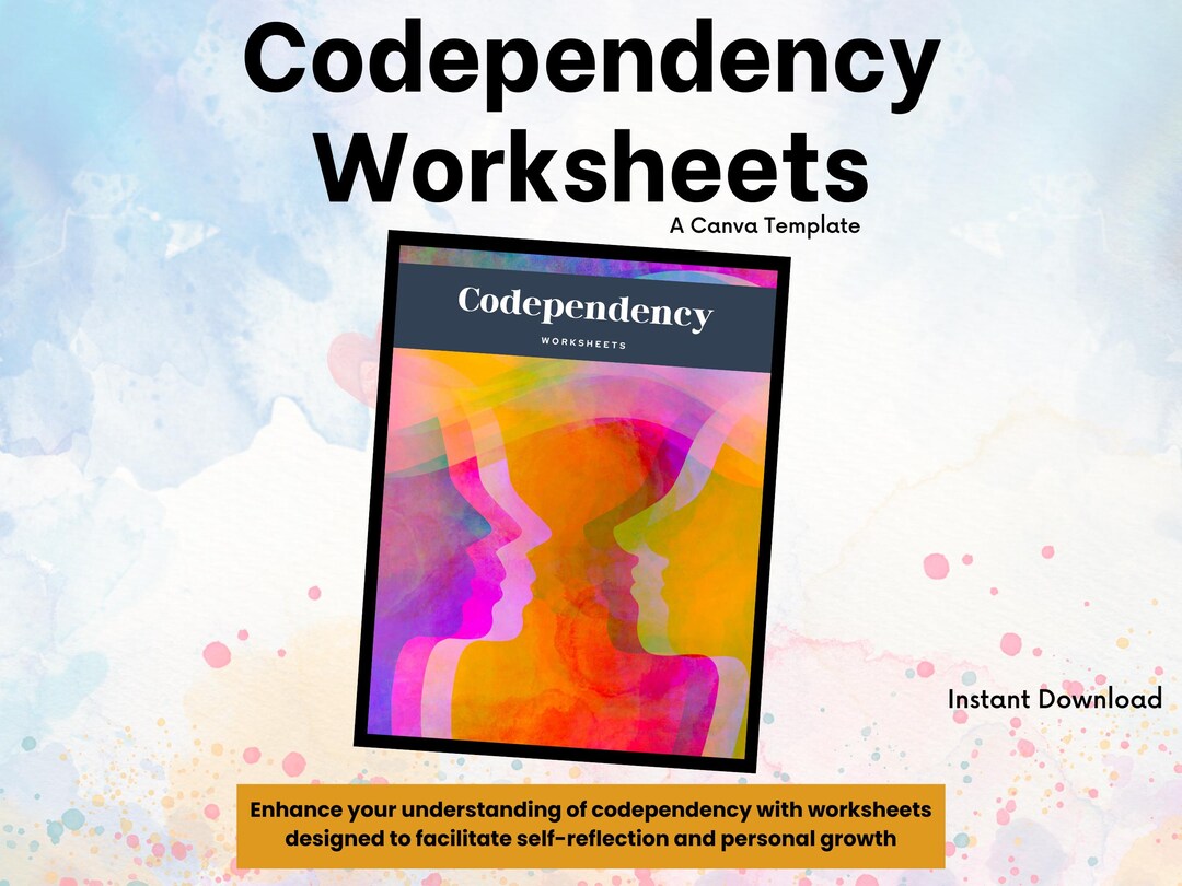 Codependency Worksheets | Self Improvement | Co-dependency Workbook ...