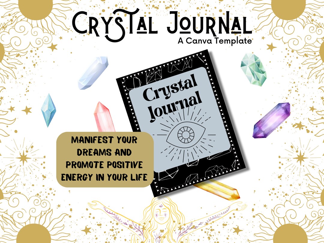 Crystal Journal | Template for Canva | Editable | 7 Chakras | Healing ...