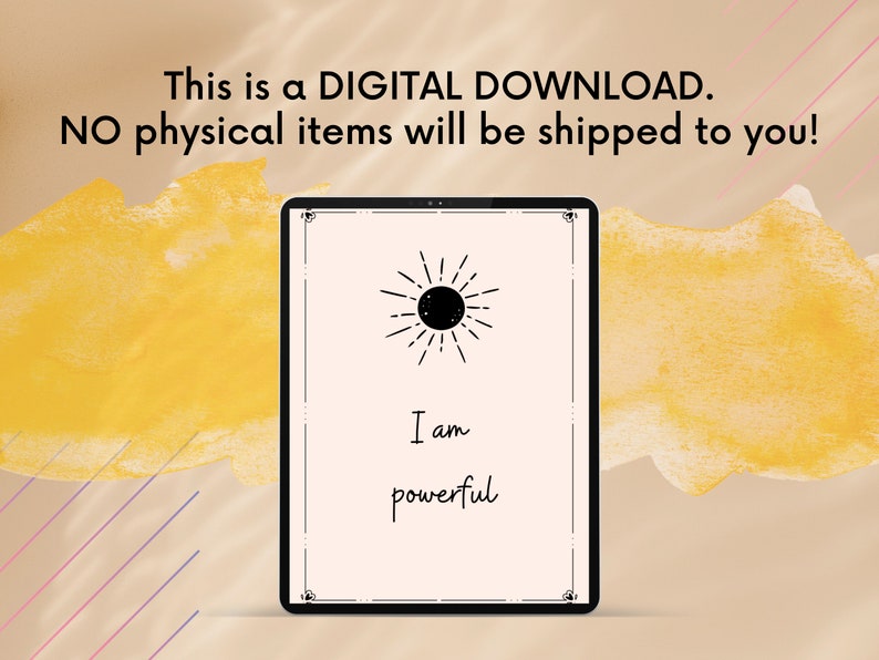 Affirmation Cards Self Love Printable Encouragement Template for Canva ...