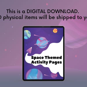 Space Themed Activities | Kids Printable | Educational Activity ...