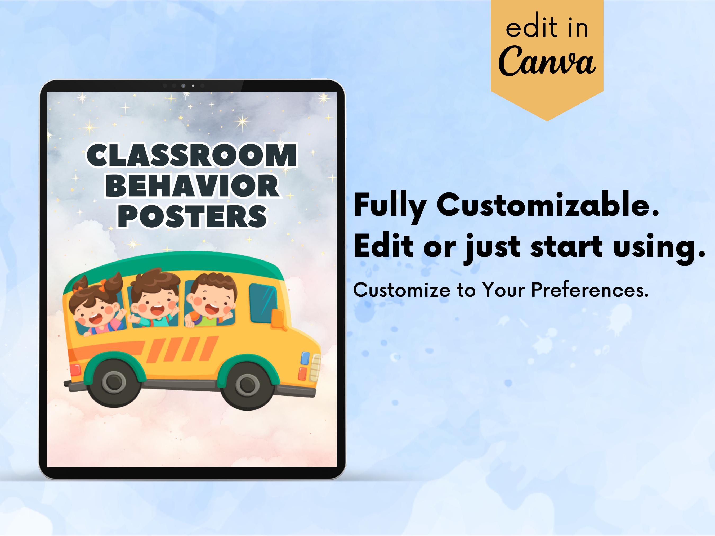 Classroom Behavior Posters | Classroom Rules | Daycare Expectations ...