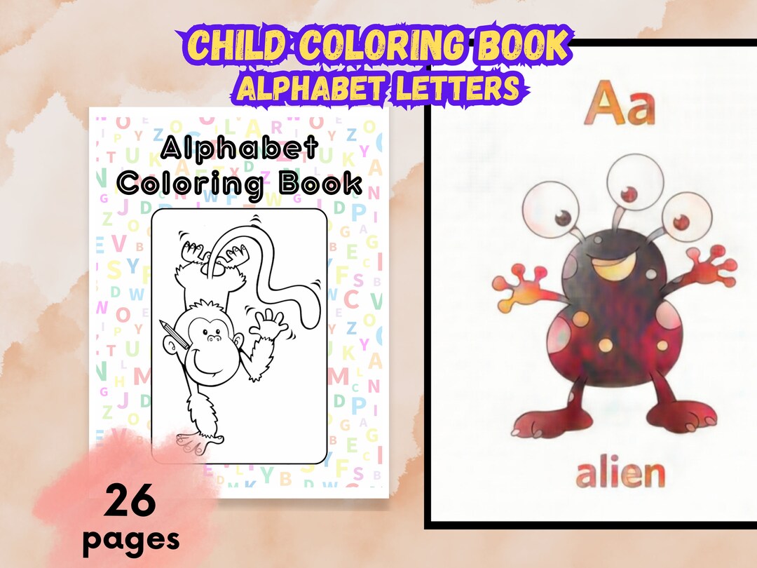 ABC Easy Coloring Pages for Kids | Preschoolers Coloring Book ...