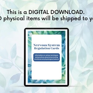 30 Nervous System Regulation Cards Emotional Communication Done for You ...