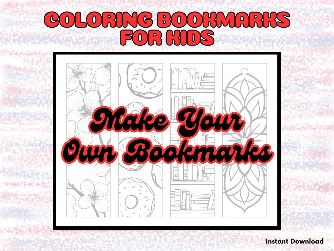 12 Printable Coloring Bookmarks | Coloring Activity | Student Activity ...