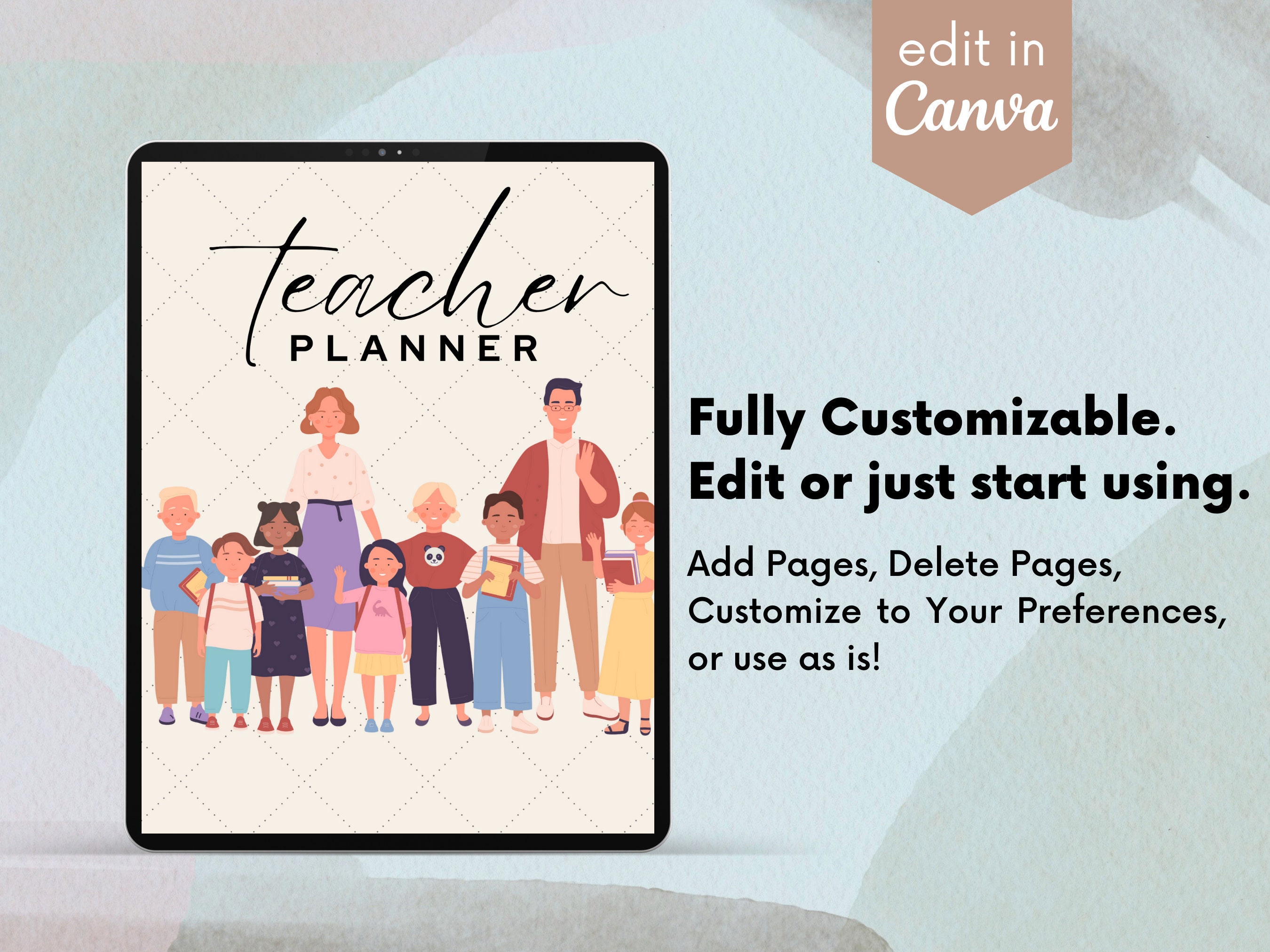 Teacher Planner | Canva Template | Lesson Plan Templates | School ...