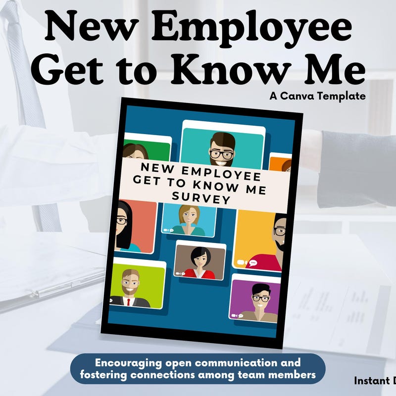All About Me Employee Editable - Etsy