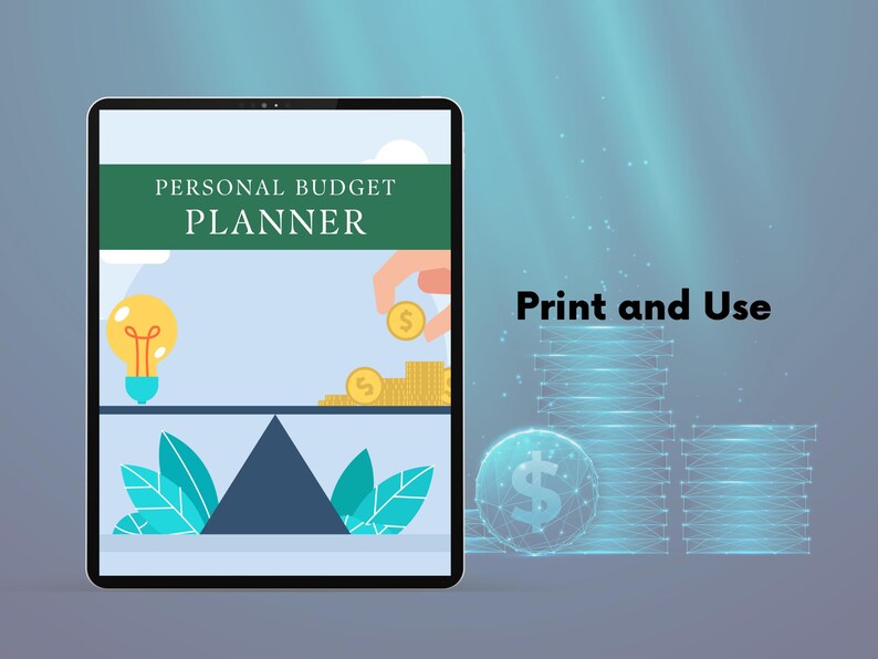 Printable Personal Budget Planner | Spending Tracker | Bill | Debts ...