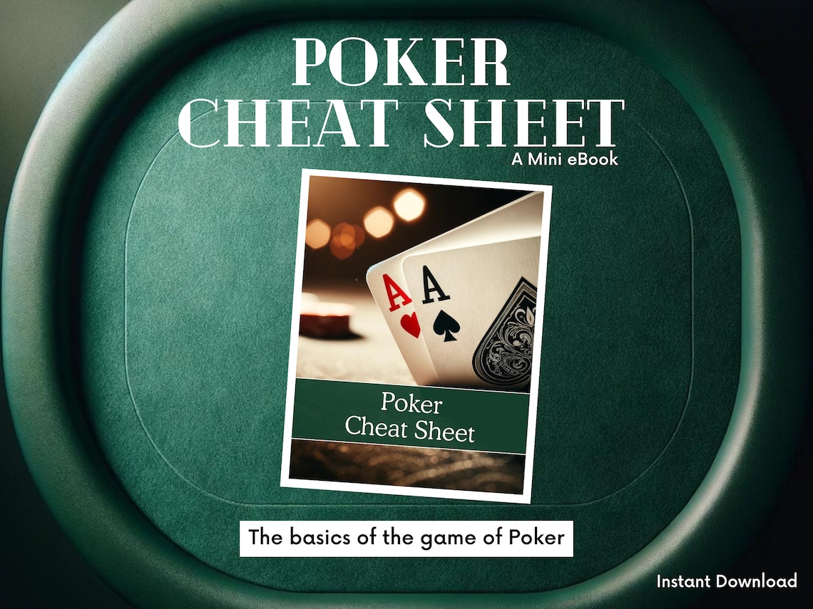 Poker Cheat Sheet | Poker Strategy & Reference Guide | Texas Hold Em ...
