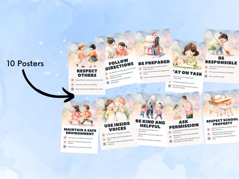Classroom Behavior Posters | Classroom Rules | Daycare Expectations ...