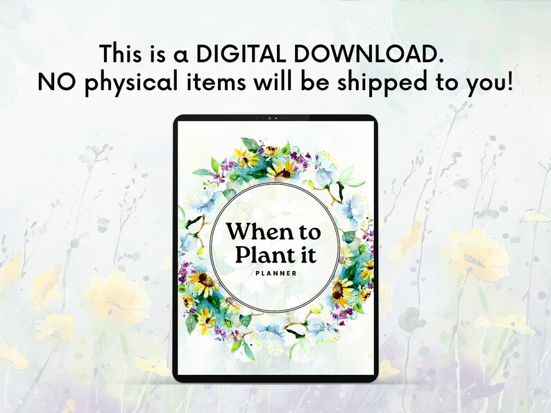 When to Plant Garden Planner | Printable Garden Journal | Home Plant ...
