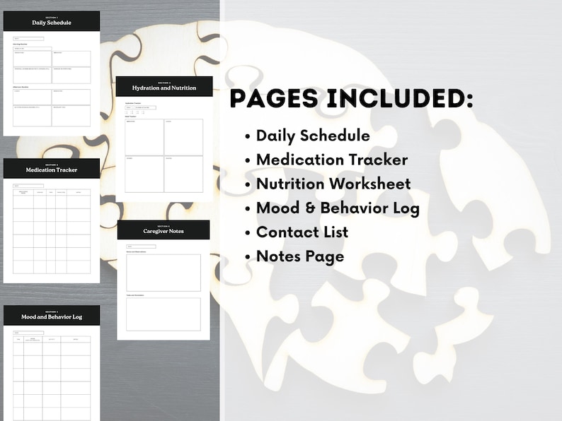 Dementia Daily Planner | Caregiver Resource | Senior Care Plan ...