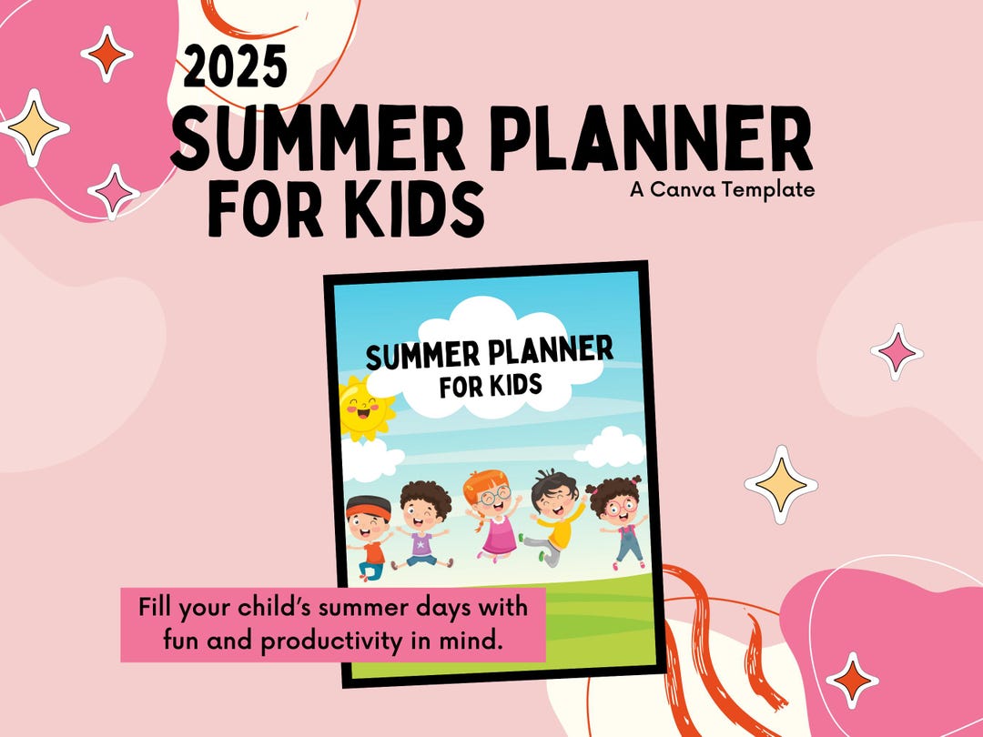 Summer Planner for Kids 2025 | Calendars | Chore Charts | Activity ...