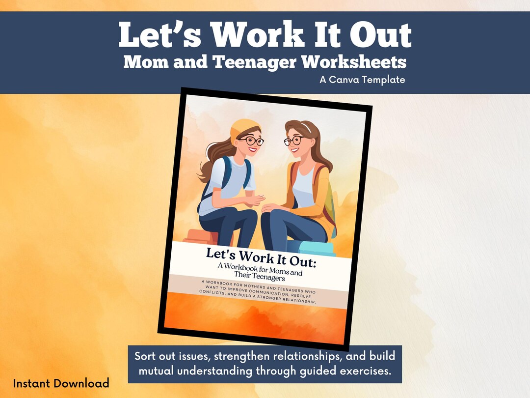 Work It Out Mother-teen Workbook | Parental Bonding | Teenager Guide ...