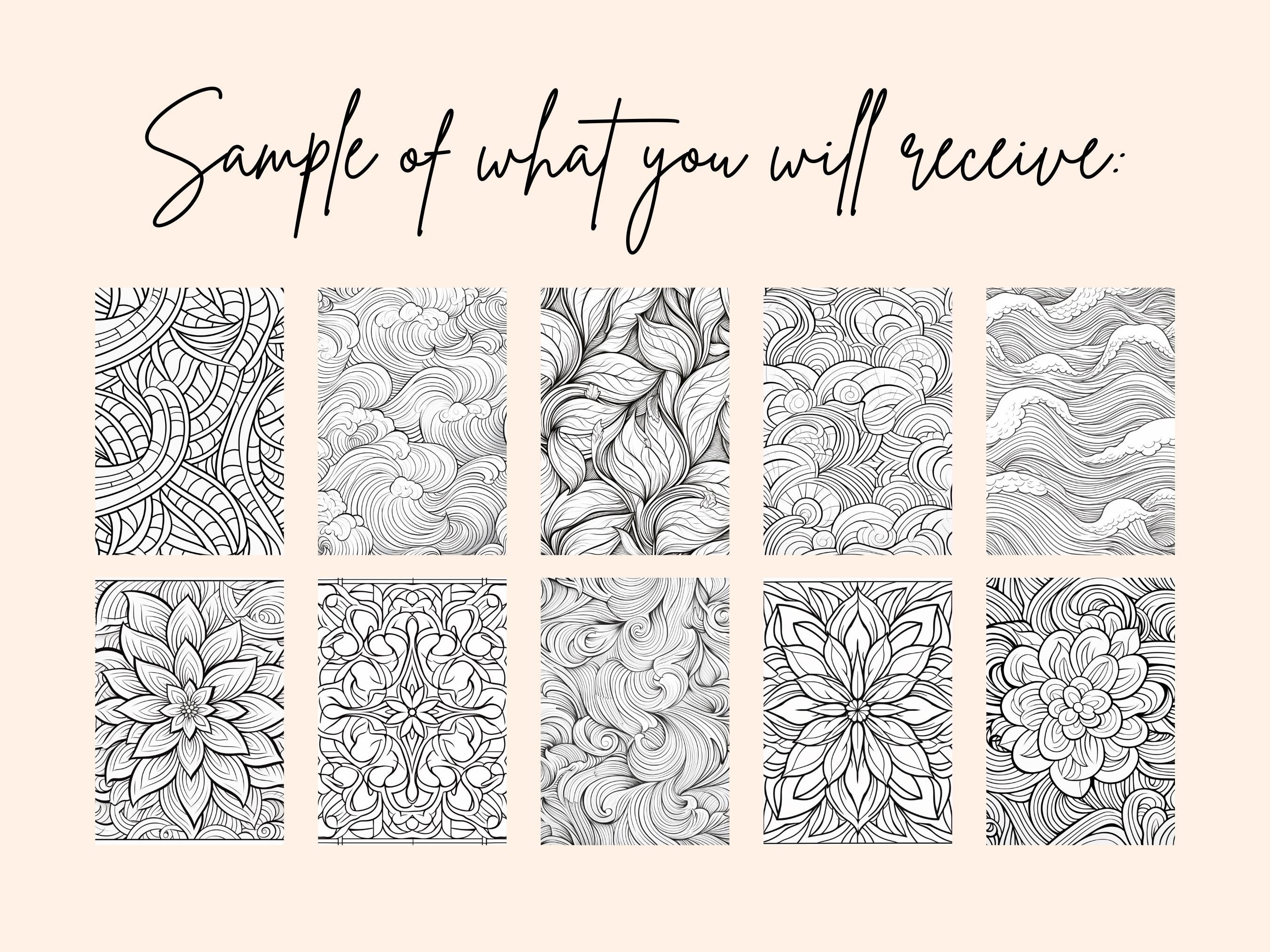 Satisfying Patterns Coloring Book | Relaxing Patterns Coloring Pages ...