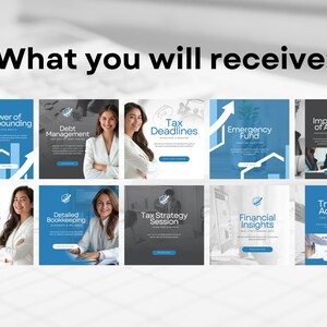 Accountant Instagram Posts Template | Bookkeepers Social Media | CPA ...