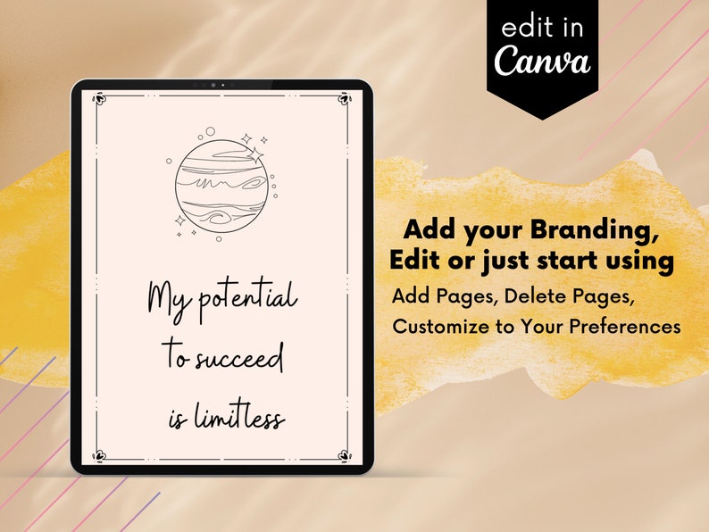 Affirmation Cards Self Love Printable Encouragement Template for Canva ...