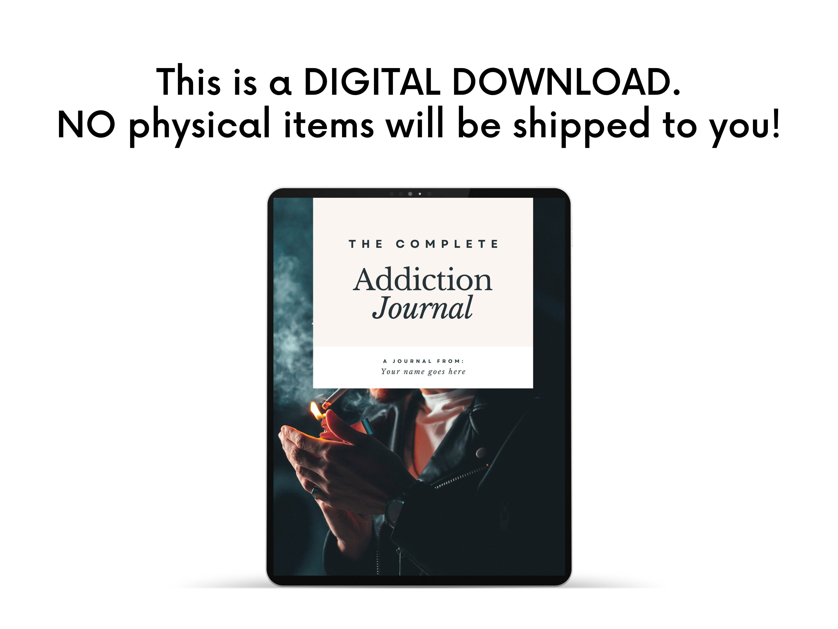 Addiction Journal | Template for Canva | Editable Daily Tracker ...