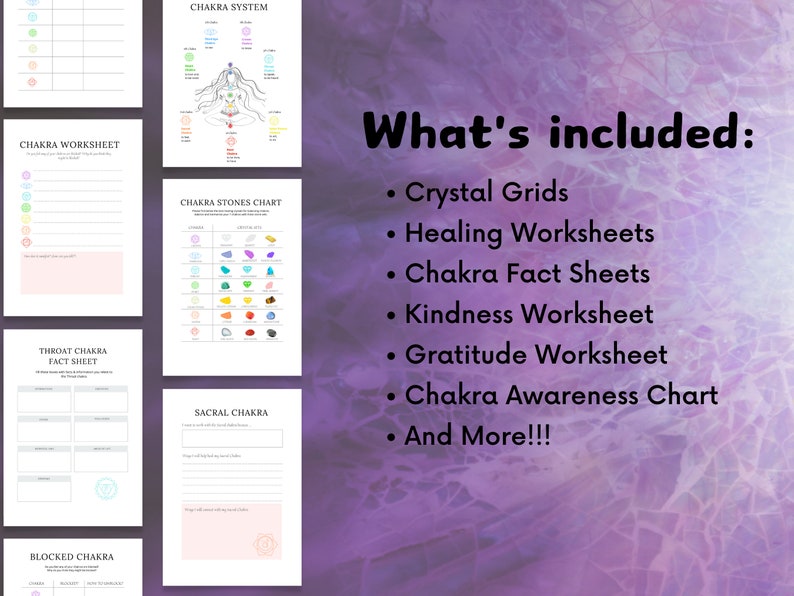Chakra Planner Template for Canva Editable 7 Chakras System Healing ...