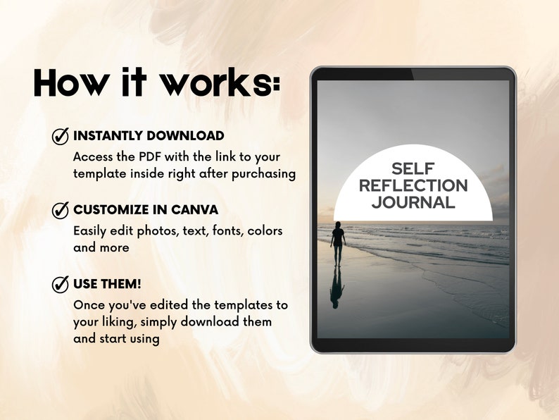 Self Reflection Guided Journal | Printable Journal Prompts | Life Coach ...