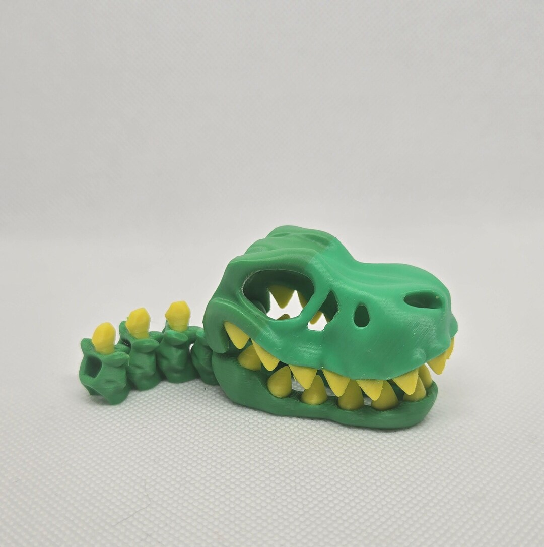Skeleton T-rex Keychain With Moving Jaw - Etsy
