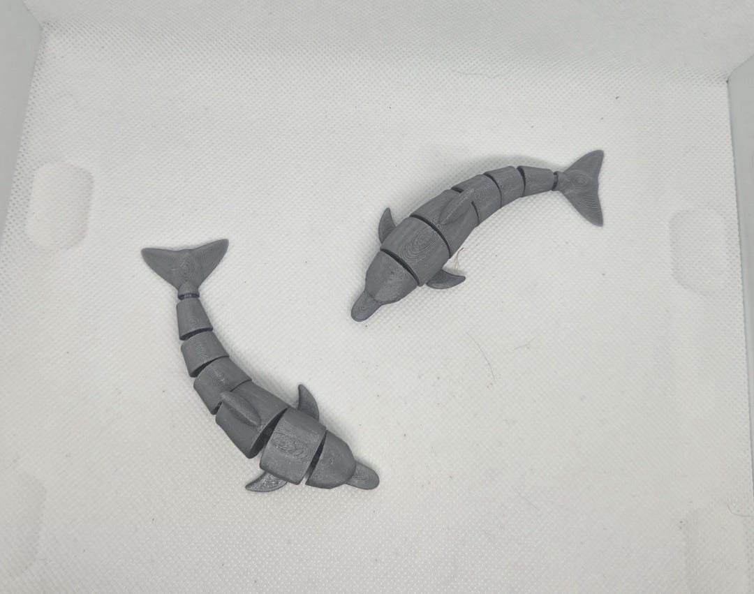 Articulated Dolphin Figurine - Lifelike an Ocean Companion - Etsy