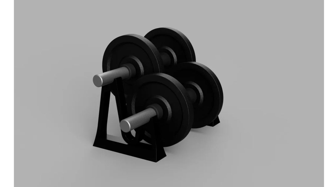 Custom 3d-printed Dumbbell Weight Stands Optimize Your Home Gym Setup ...