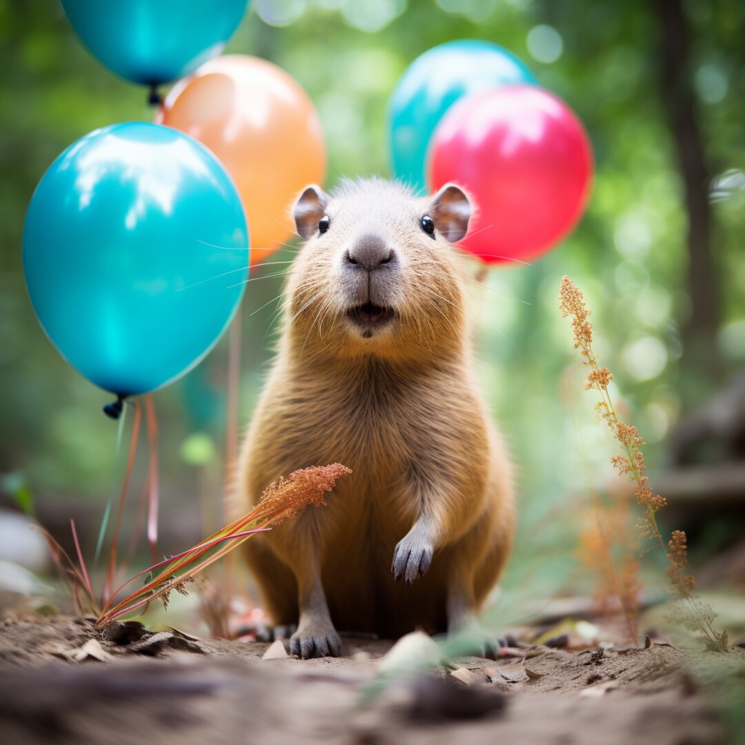 Capybara Anniversary PNG ,capibara Capybara - Etsy Canada