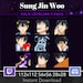 Solo Leveling Sung Jinwoo Emote 12 Pack, Bundle for Twitch, Discord ...