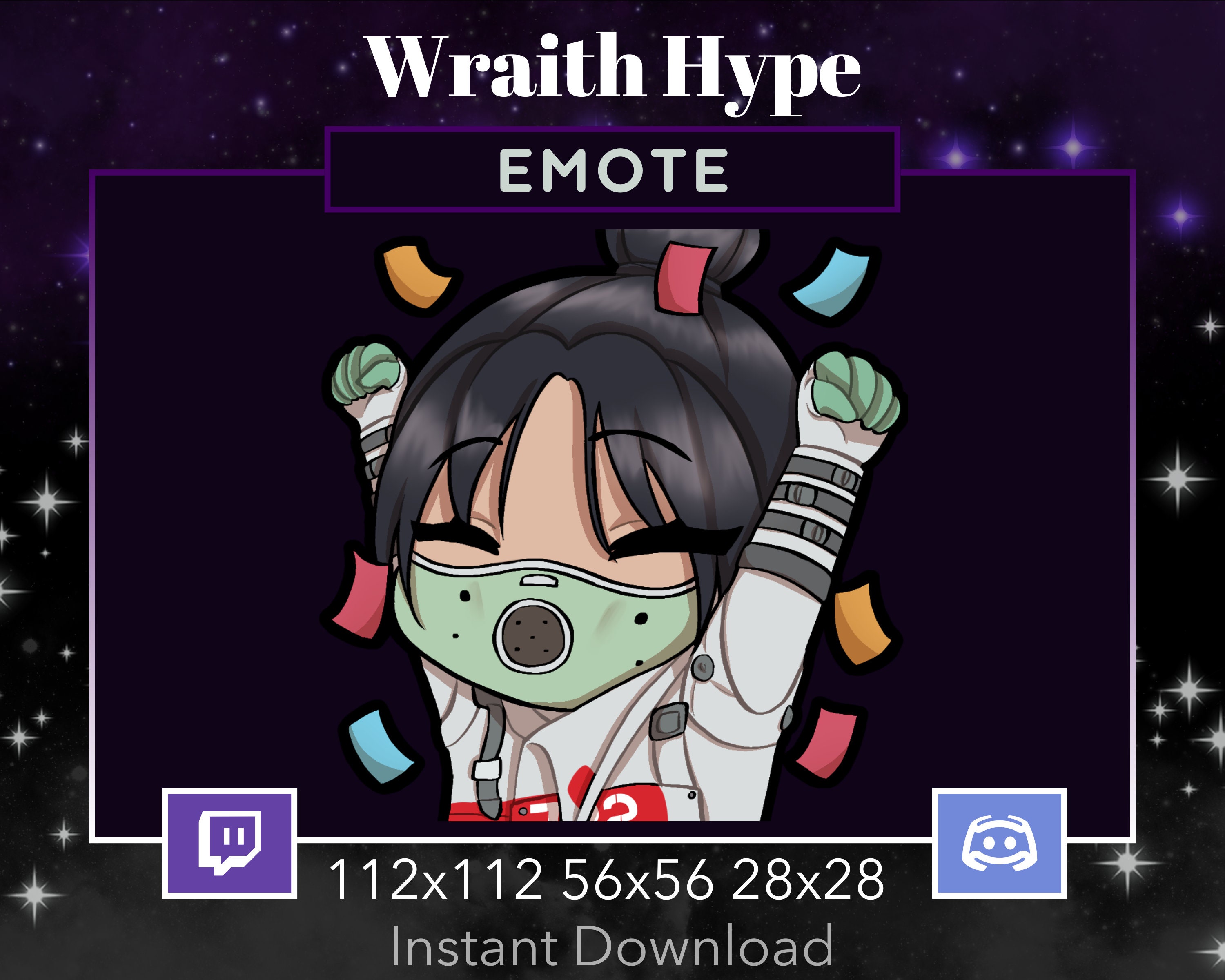 Apex Legends Emote Wraith Quarantine 722 Hype, Dancing. Emote Twitch ...