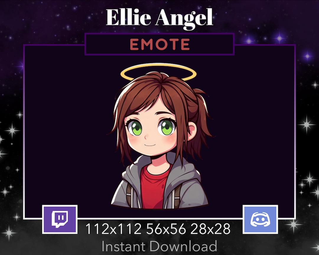 The Last of Us Ellie Halo, Angel, Holy. EMOTE, Twitch, Discord, Youtube ...