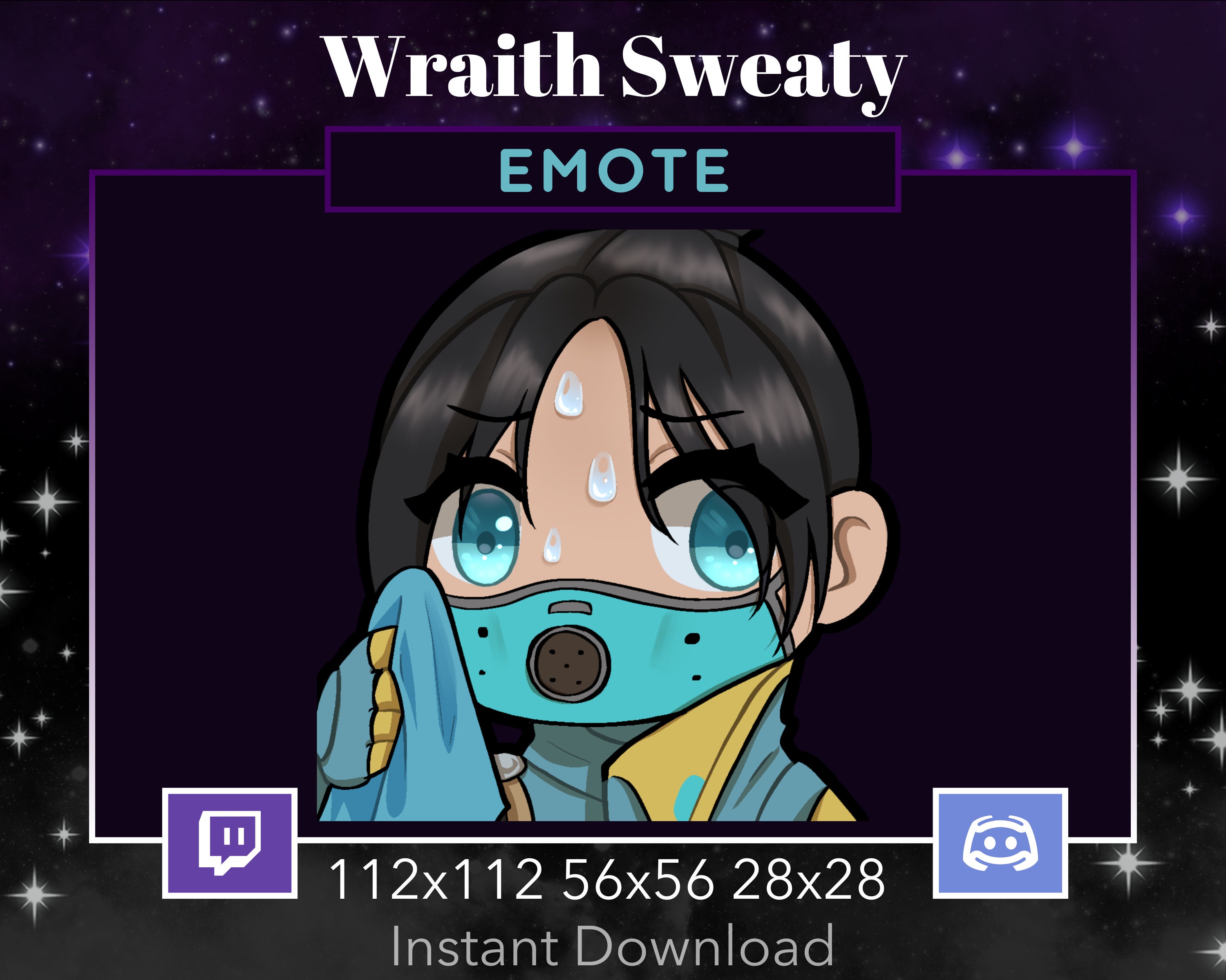 Apex Legends Emote Wraith Depths of the Void Rage Seaty, Tryhard. Emote ...