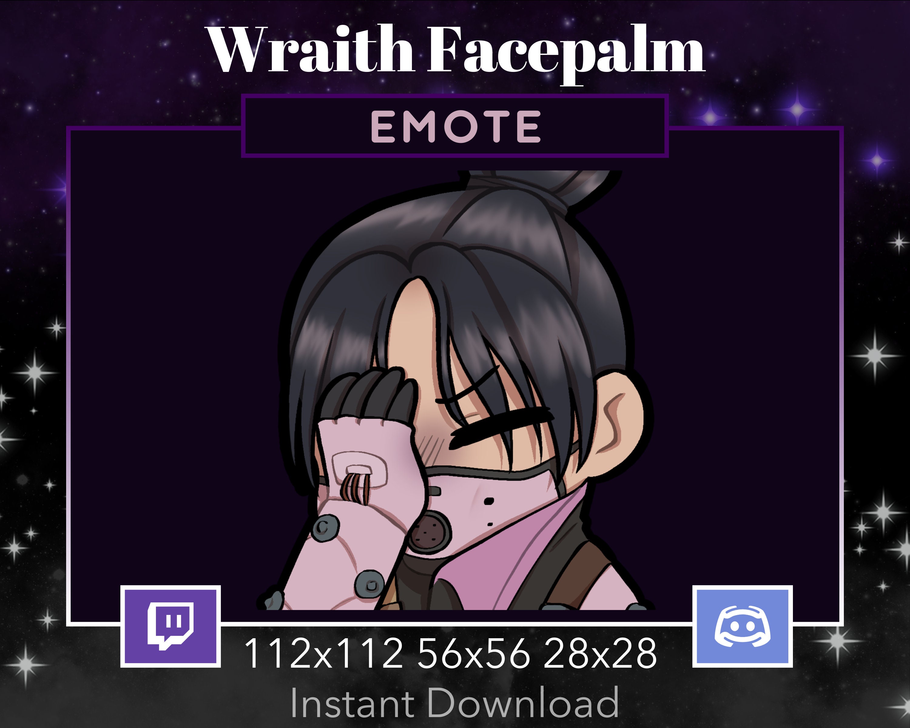 Apex Legends Emote Wraith Void Facepalm, Disppointed. Emote Twitch ...