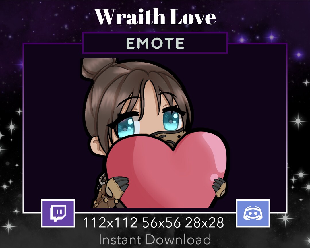 Apex Legends Emote Wraith Airship Assassin Holding Heart, Love. Twitch ...