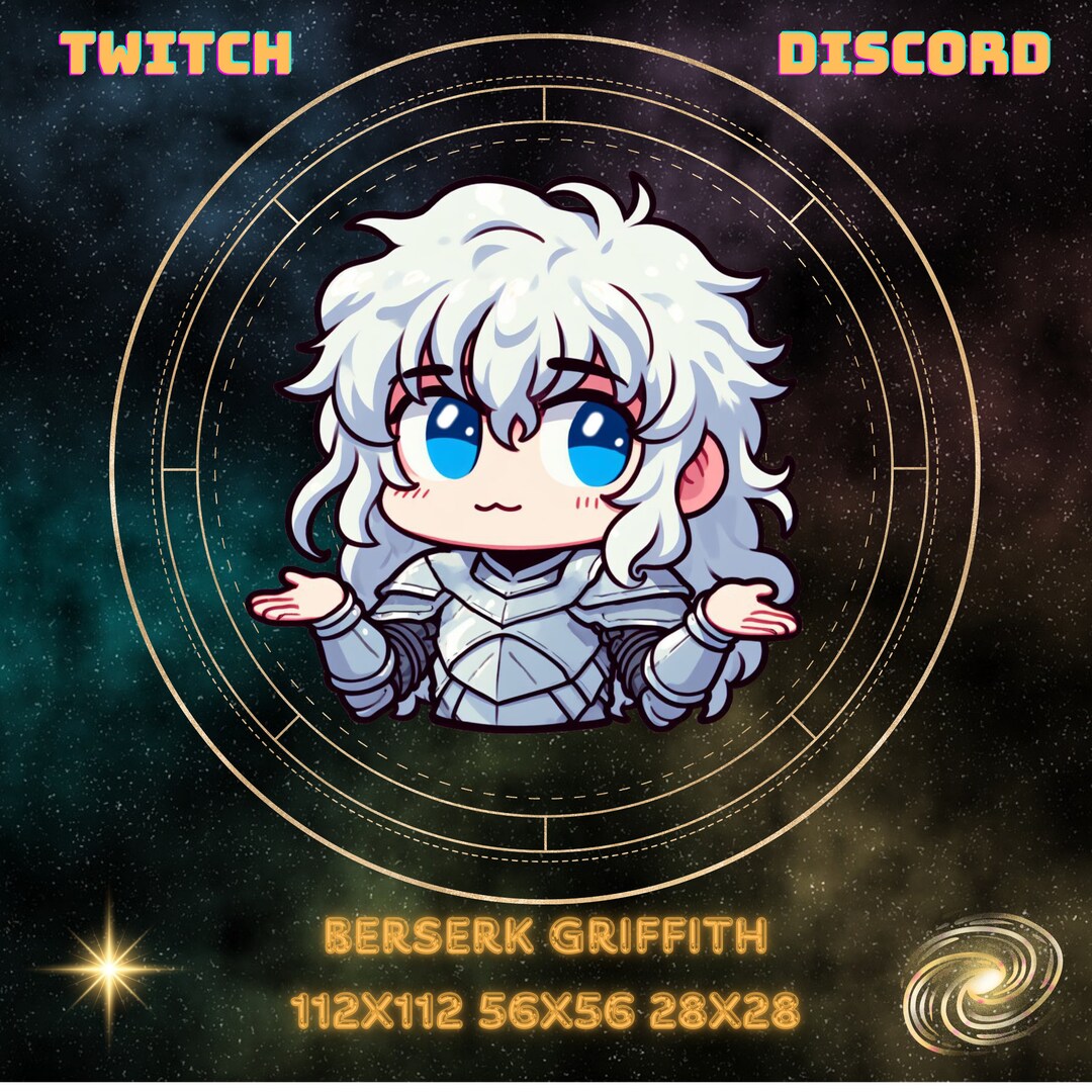 Berserk Griffith Oops, Woops, Oopsie. Manga, Anime, Emote, Twitch ...