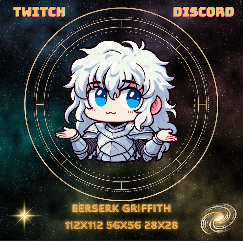 Berserk Griffith Oops, Woops, Oopsie. Manga, Anime, Emote, Twitch ...