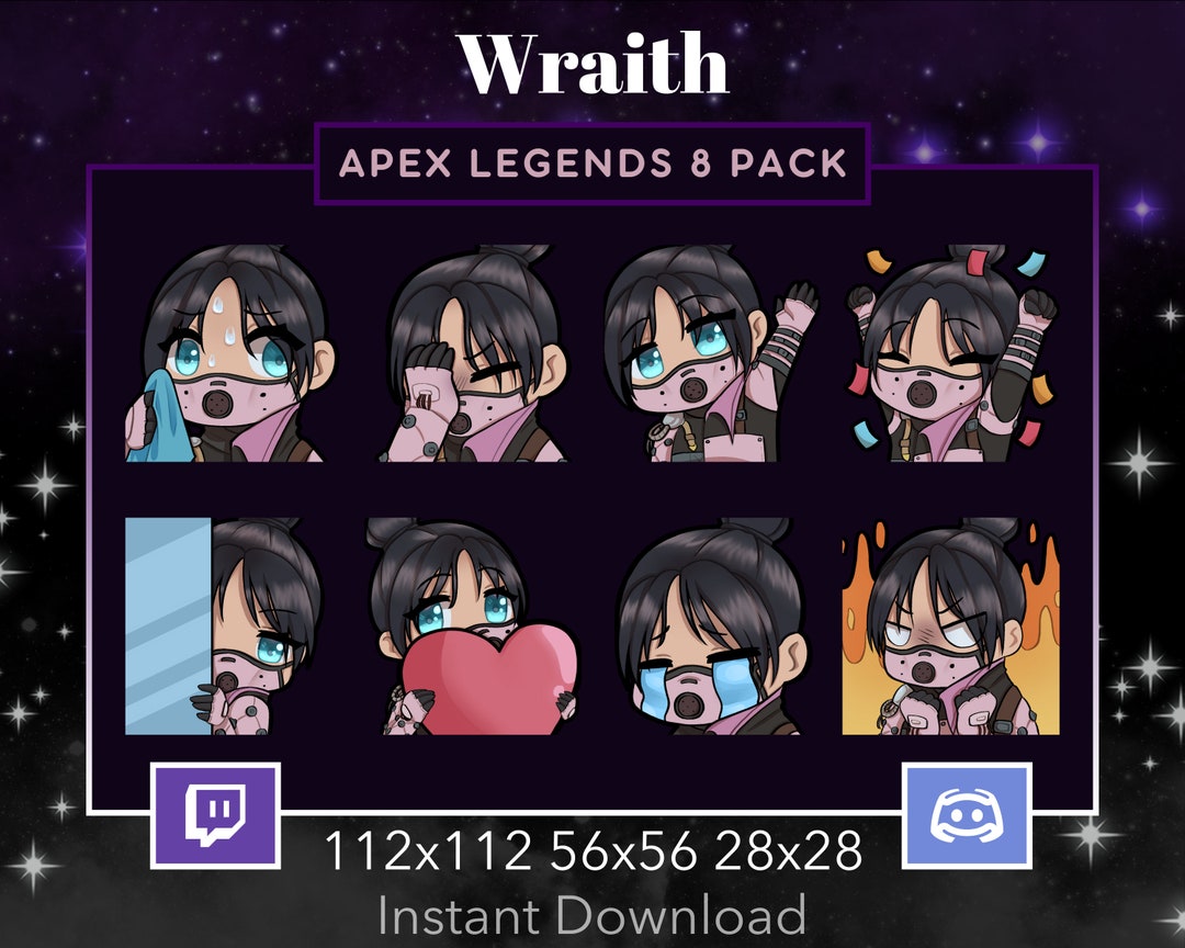 Apex Legends Wraith Void Specialist 8 Pack, Bundle. Emote, Twitch ...