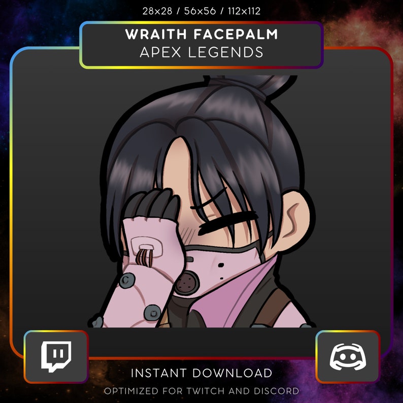Apex Legends Emote Wraith Void Facepalm, Disppointed. Emote Twitch ...