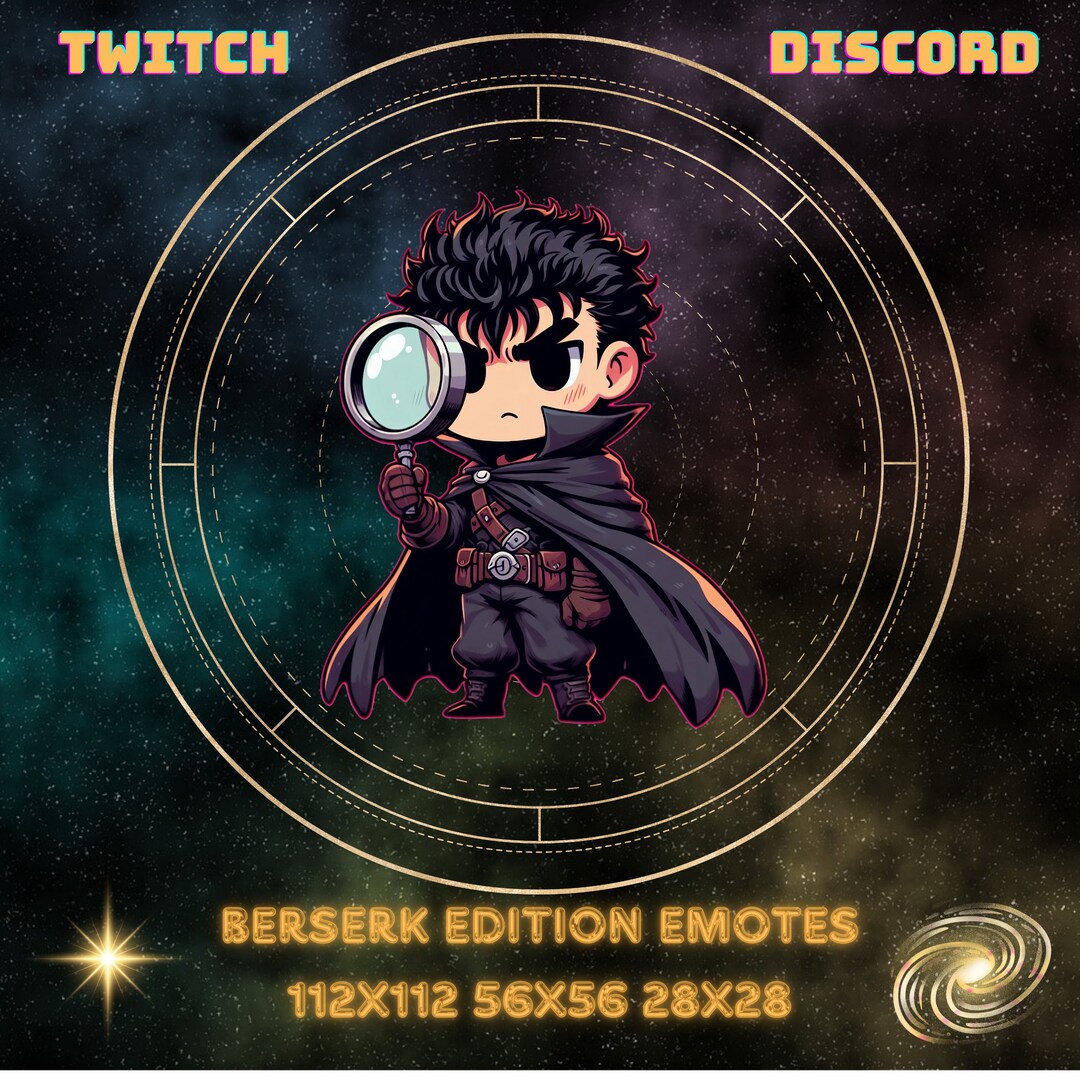 Berserk Guts Detective, Spy. Manga, Anime EMOTE, EMOTES for Twitch ...