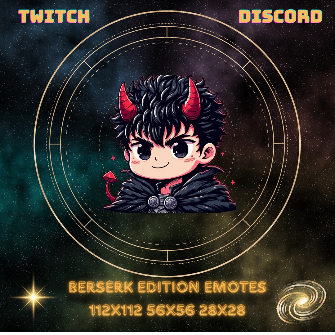 Berserk Guts Devil, Horns, Demon. Manga, Anime EMOTE, EMOTES for Twitch ...