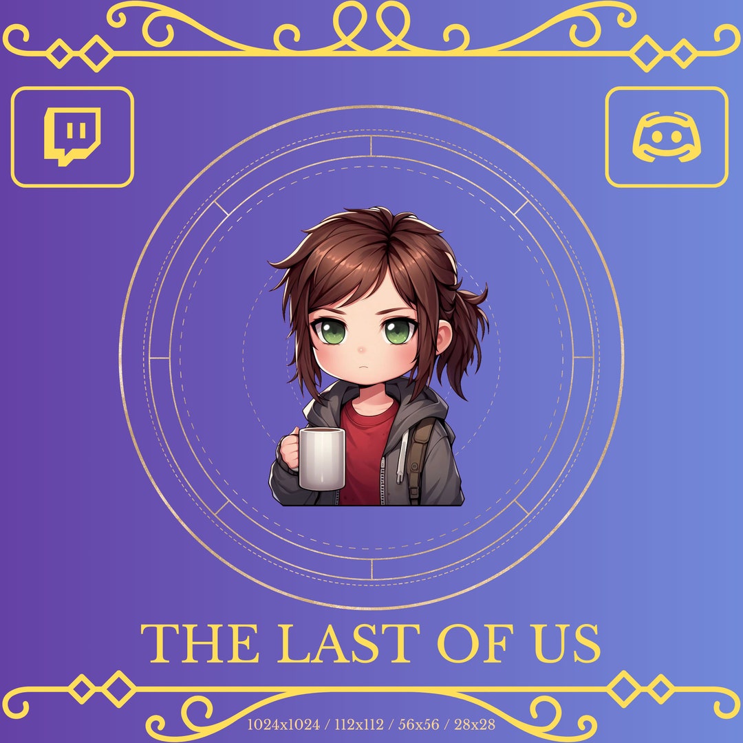 The Last of Us Ellie Drinking Coffee, Hot Chocolate. EMOTE, Twitch ...