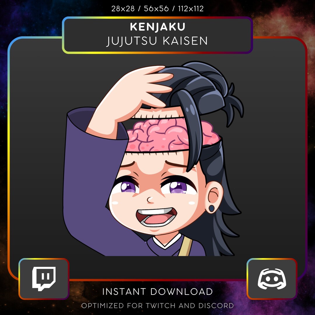 Jujutsu Kaisen Kenjaku 200iq . Emote, Twitch, Discord, Stream ...